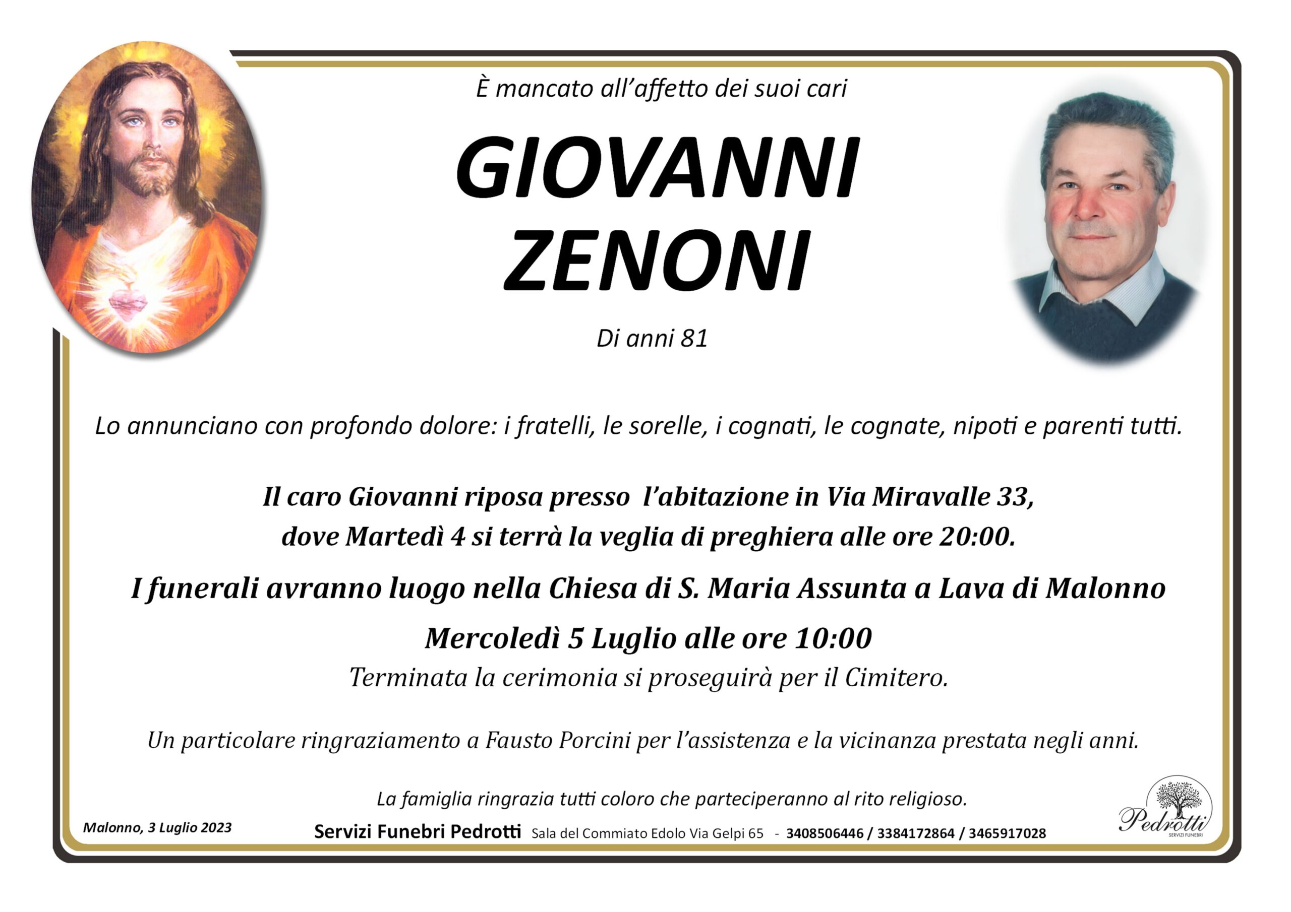 Zenoni Giovanni - Pedrotti